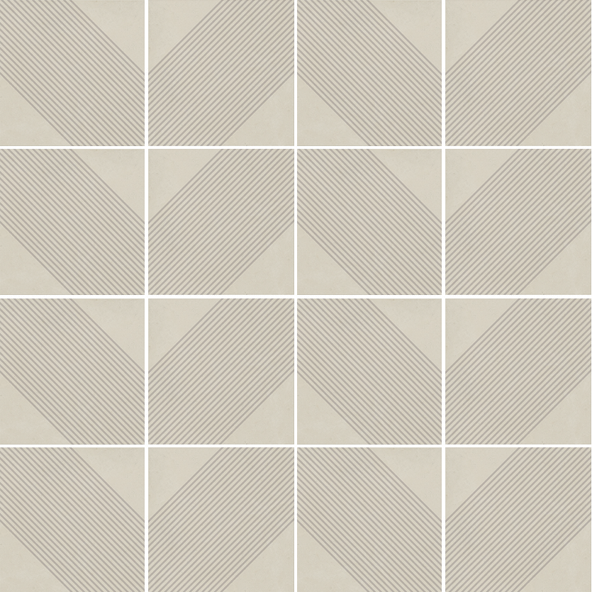 Stonehouse Studio Helsinki Putty Geometric Wall and Floor Tiles - 225 x ...