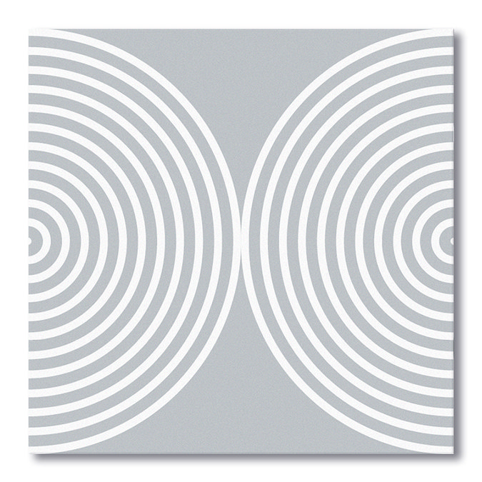 Stonehouse Studio Ibiza Dove Grey Patterned Wall and Floor Tiles - 225 ...