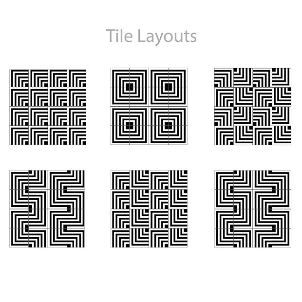 Stonehouse Studio Manhattan Teal Geometric Patterned Wall and Floor ...