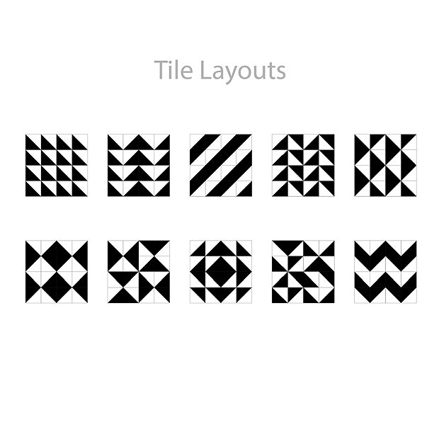 Stonehouse Studio Pinnacle Blush Patterned Tiles - 225 x 225mm ...