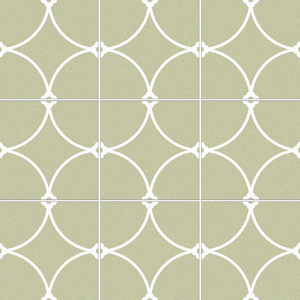 Stonehouse Studio Tatton Fern Wall & Floor Tiles - 225 x 225mm