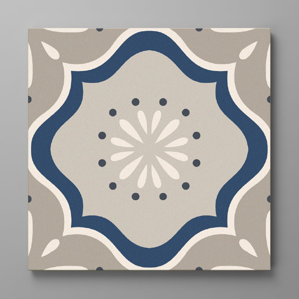 Stonehouse Studio Tissington Navy Patterned Wall and Floor Tiles