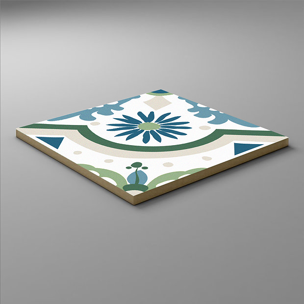 Stonehouse Studio Valencia Blue Wall & Floor Tiles - 225 x 225mm