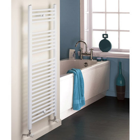 Straight Multi-Rail Radiator 500 x 1200mm - White - Ex Display at ...