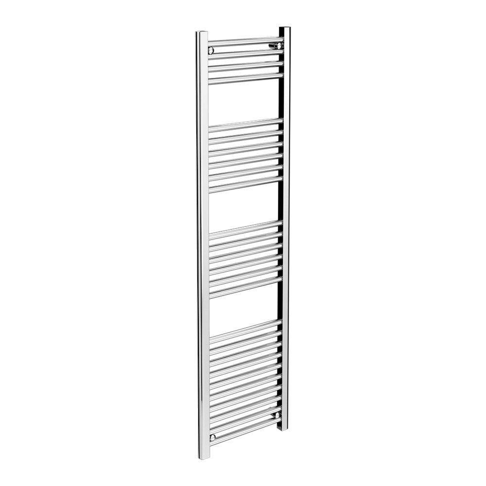 Diamond Straight Heated Towel Rail - W400 x H1600mm - Chrome at ...