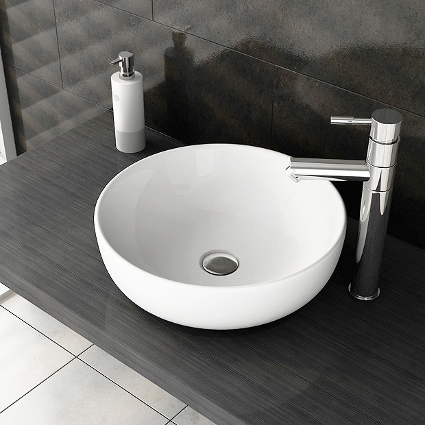 Swift High Rise Basin Mixer With Round Counter Top Basin | Online Now