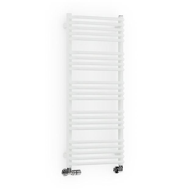 Terma Alex H1140 x W500mm White Heated Towel Rail