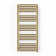 Terma Alex One H1140 X W500mm Brass Electric Only Towel Rail Terma Alex One H1140 X W500mm Brass Electric Only Towel Rail