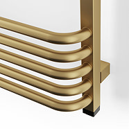 Terma Alex One H1140 X W500mm Brass Electric Only Towel Rail Terma Alex One H1140 X W500mm Brass Electric Only Towel Rail