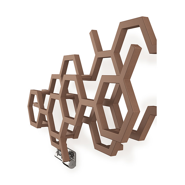 Terma Hex Bright Copper Designer Radiator H502 x W1126mm