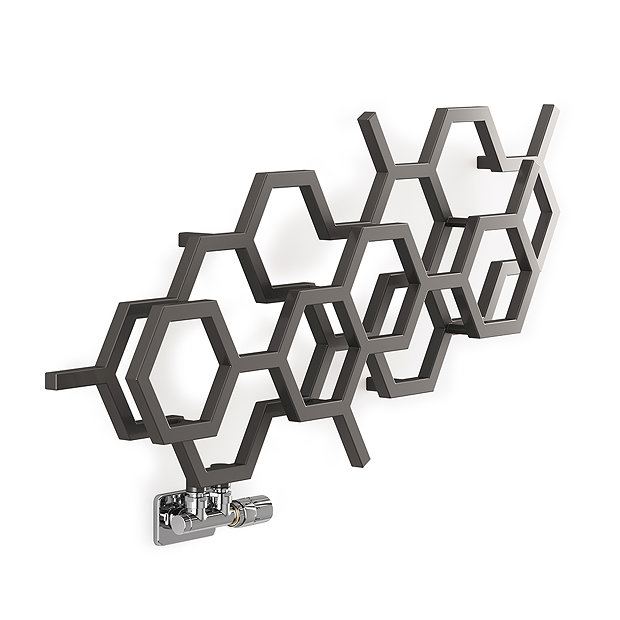 Terma Hex H502 x W1126mm Sparkling Grey Designer Radiator