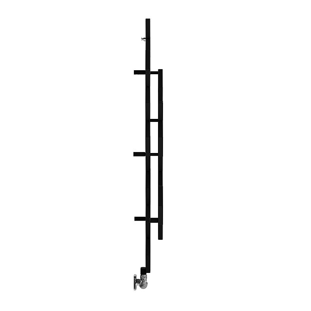 Terma Hex Matt Black Designer Radiator H1220 x W486mm