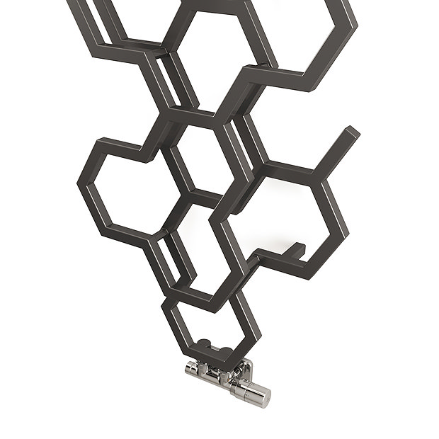 Terma Hex Sparkling Grey Designer Radiator H1700 x W573mm