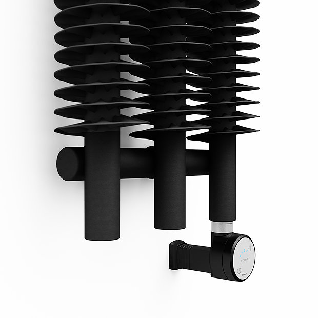 Terma Ribbon V E H1800 x W290mm Heban Black Electric Only Radiator with ...