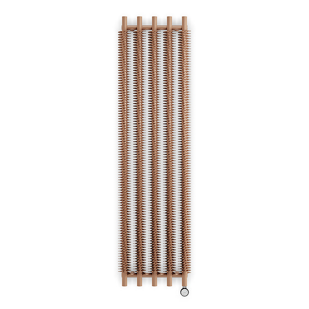 Terma Ribbon V E H1800 x W490mm Bright Copper Electric Only Radiator ...