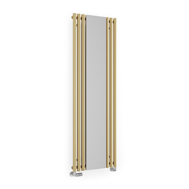 Terma Rolo Mirror H1800 x W590mm Brass Designer Radiator