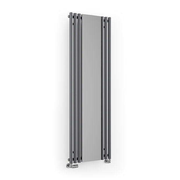 Terma Rolo Mirror H1800 x W590mm Modern Grey Designer Radiator