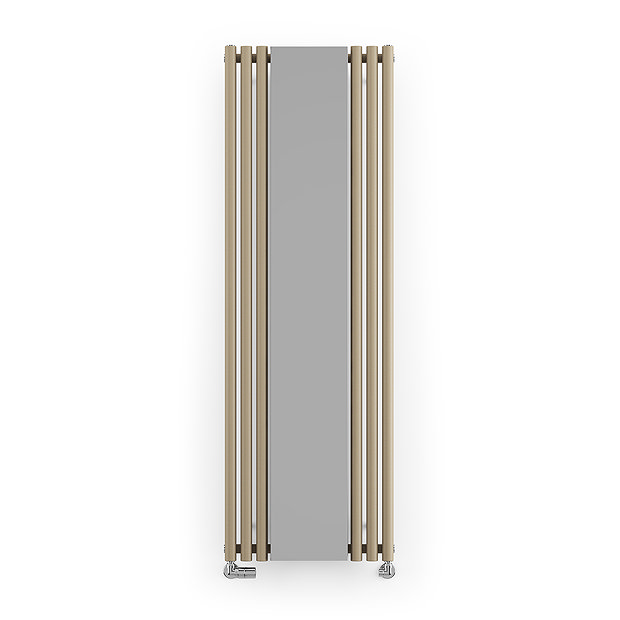 Terma Rolo Mirror H1800 x W590mm Quartz Mocha Designer Radiator