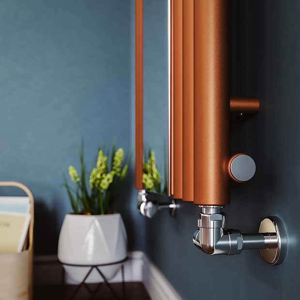 Terma Rolo Mirror H1800 x W590mm True Copper Designer Radiator