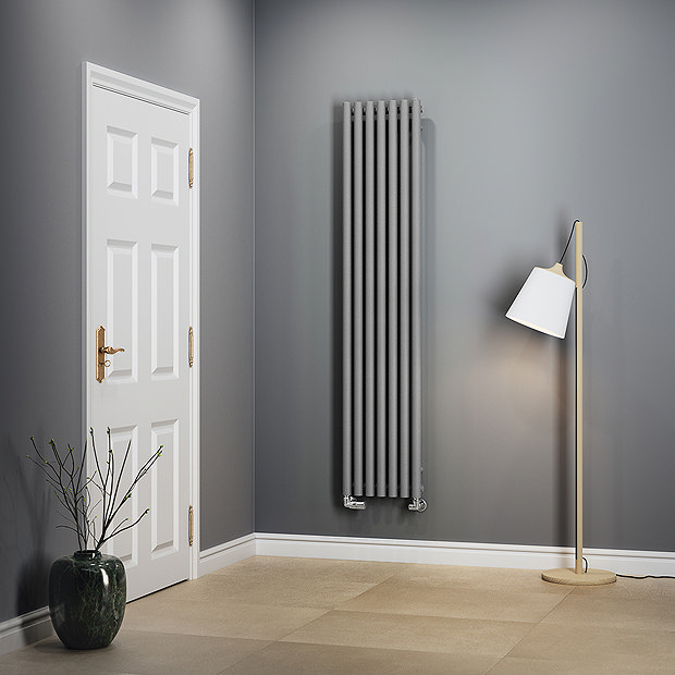 Terma Rolo Room H1800 x W370mm Salt & Pepper Designer Radiator