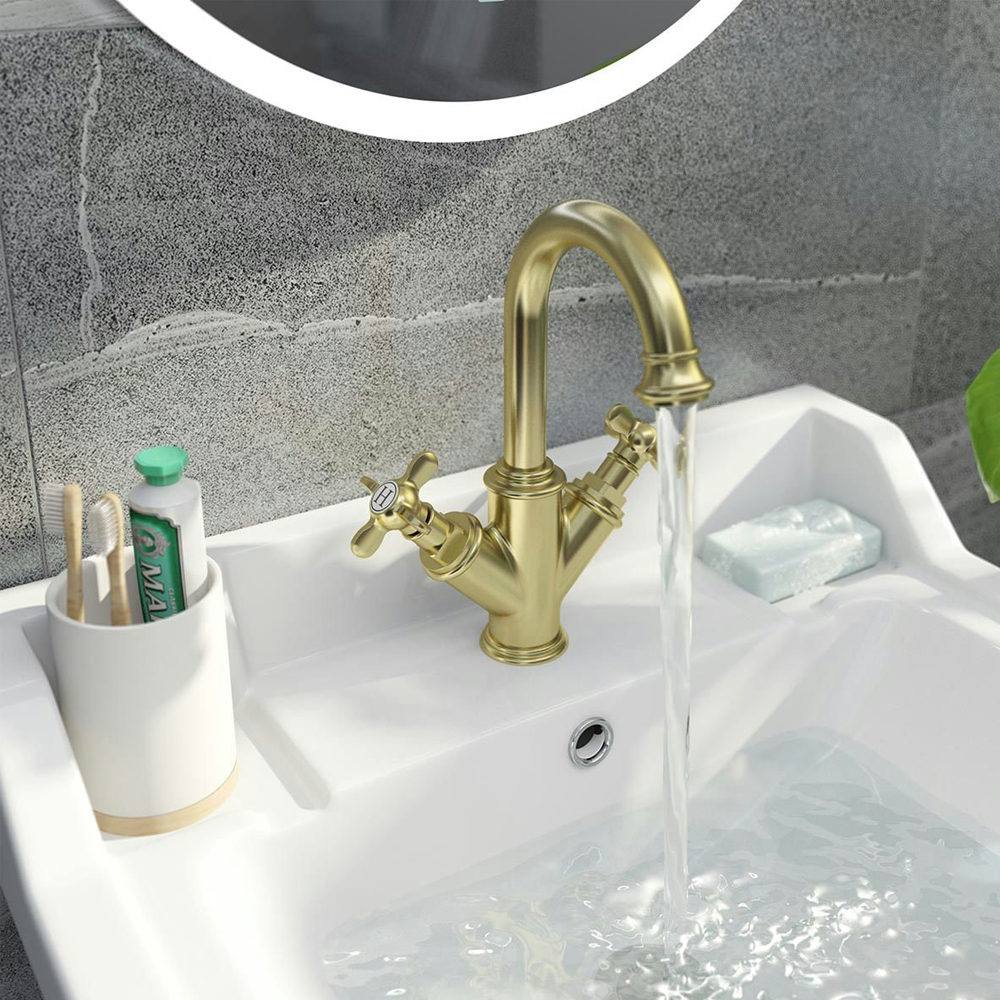 Mode Tate Basin Mixer Tap - Brushed Brass