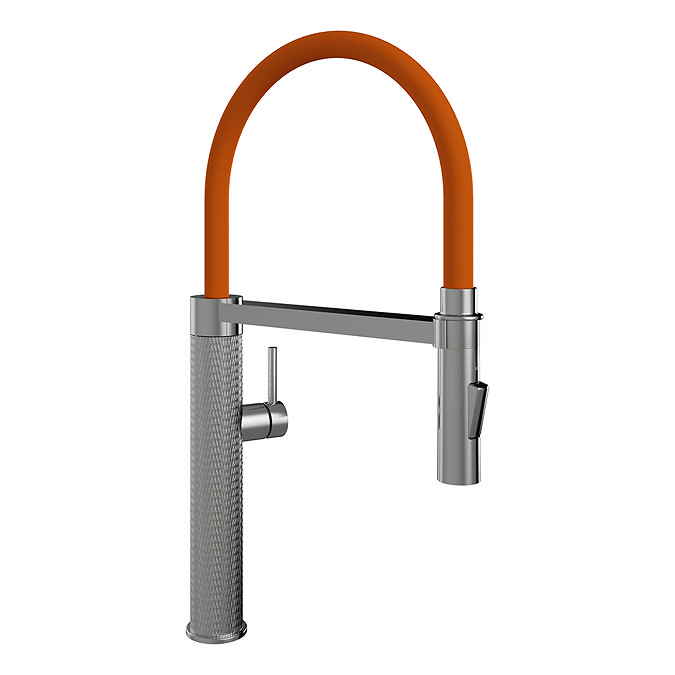 The Tap Factory Quilt Tube Chrome Kitchen Tap with K2 Filter Kit
