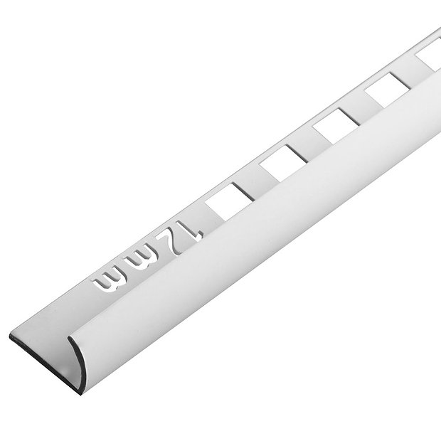 Tile Rite 12mm Economy White PVC Tile Trim
