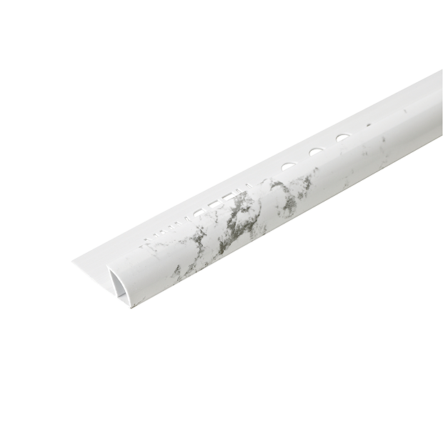 Tilebank 10mm Grey Marble PVC Round Edge Regular Tile Trim