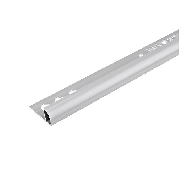Tilebank 6mm Grey PVC Round Edge Regular Tile Trim