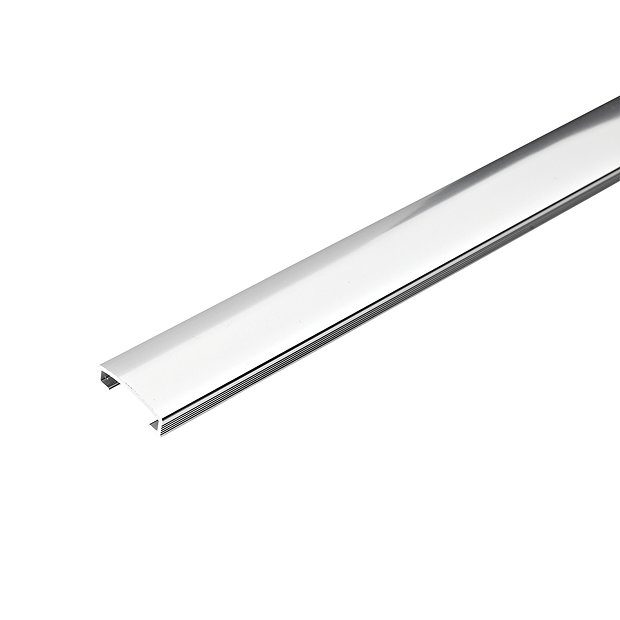 Tilebank Listello 10mm Round Bright Silver Metal Tile Trim