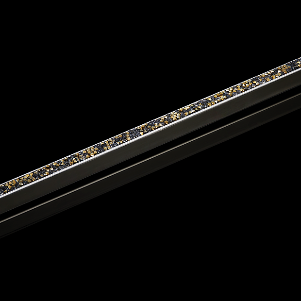 Tilebank Listello 10mm Crystal Diamond Gold Tile Trim