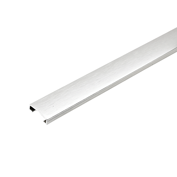 Tilebank Listello 20mm Round Brush Silver Metal Tile Trim