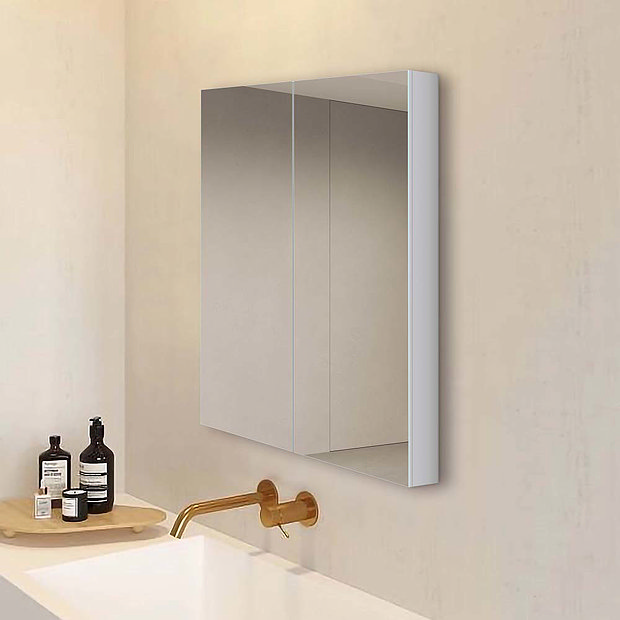 Toreno 600 x 700mm 2-Door Mirror Cabinet