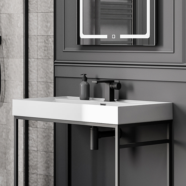 Toreno Casa Cloakroom Tap Matt Black | Victorian Plumbing UK