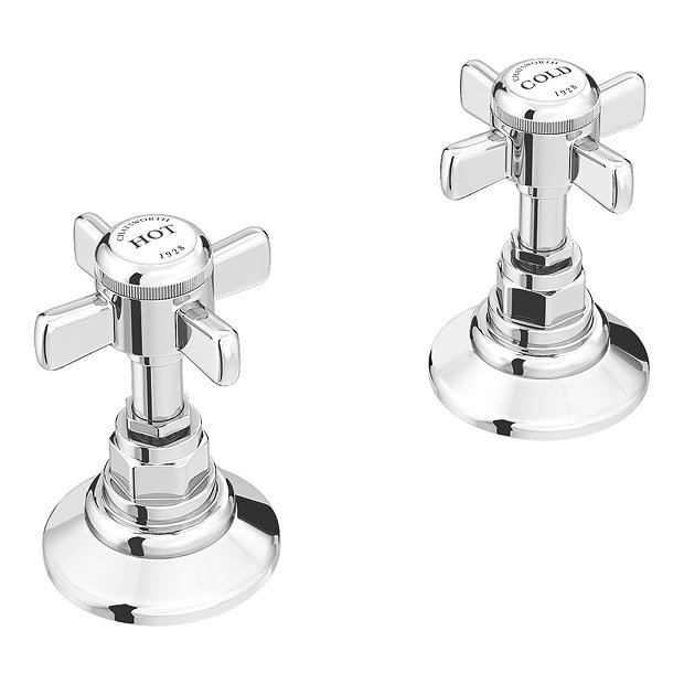 Chatsworth Traditional 3/4" Deck Bath Side Valves (Pair) | Victorian ...