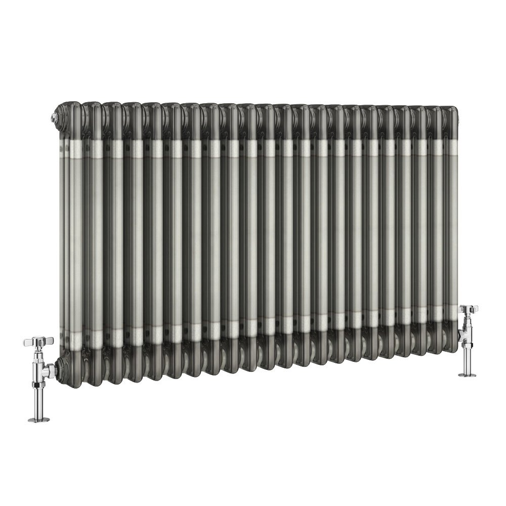 Traditional 600 x 1010mm Raw Metal (Lacquered) 3 Column Radiator