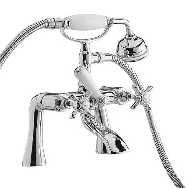 Nuie Traditional Beaumont 3/4 Inch Bath Shower Mixer w/ Shower Kit ...