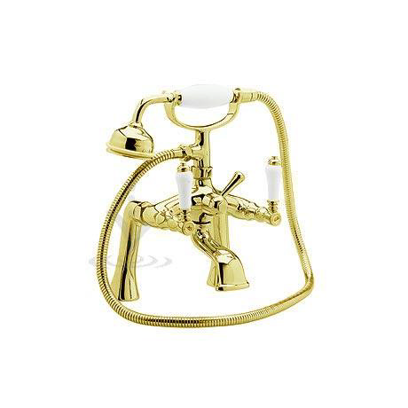 Traditional Bloomsbury Bath Shower Mixer - Antique Gold at Victorian ...
