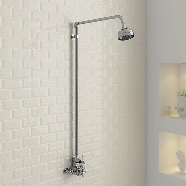 Ultra Traditional Twin Exposed Thermostatic Shower Valve with Rigid ...