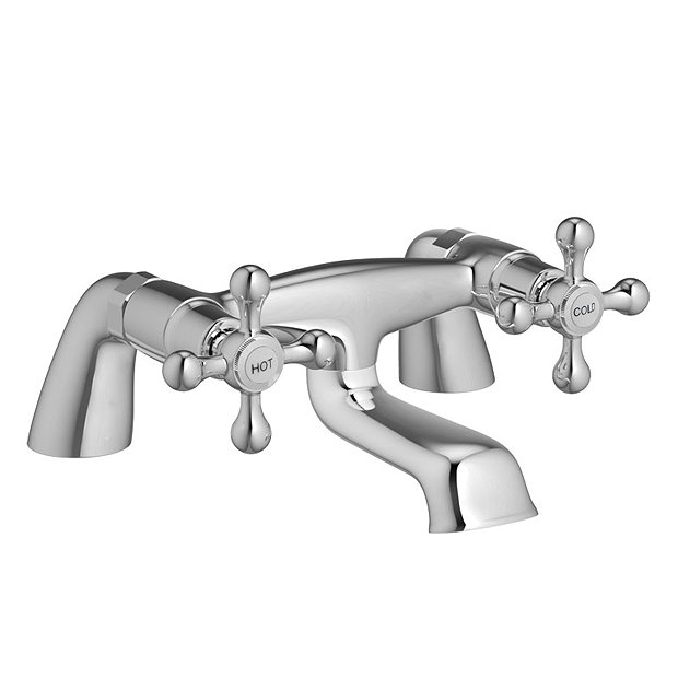 Nuie Viscount Range Bath Filler - Chrome - X363 at Victorian Plumbing UK