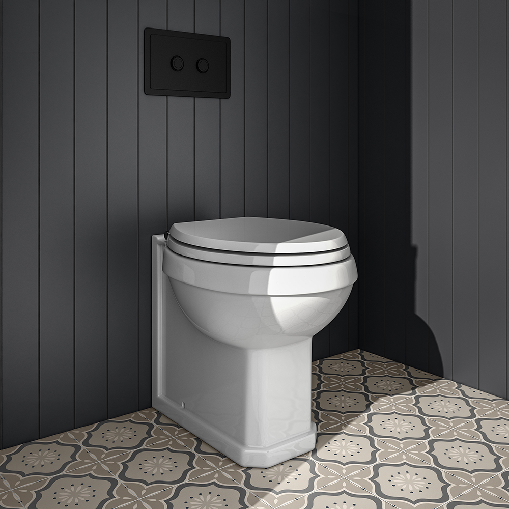 Trafalgar Back to Wall Pan – Traditional Toilet with Soft Close Seat ...