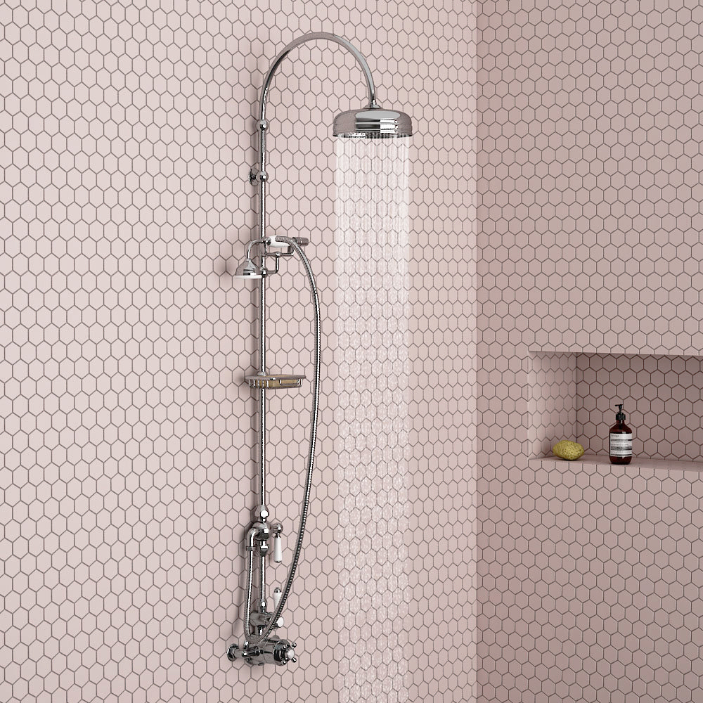 Trafalgar Traditional Deluxe Exposed Shower - Chrome | Victorian ...