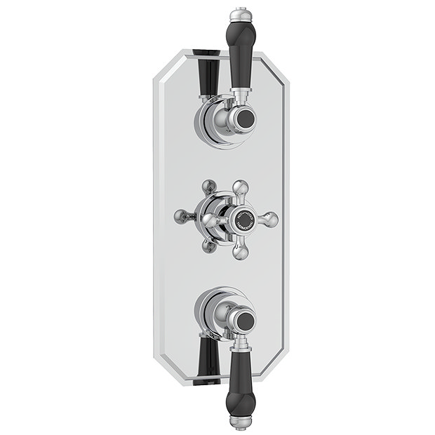 Trafalgar Traditional Triple Concealed Thermostatic Shower Valve Chrome ...