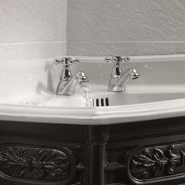 Tre Mercati Victoria Basin Taps - Chrome | Victorian Plumbing