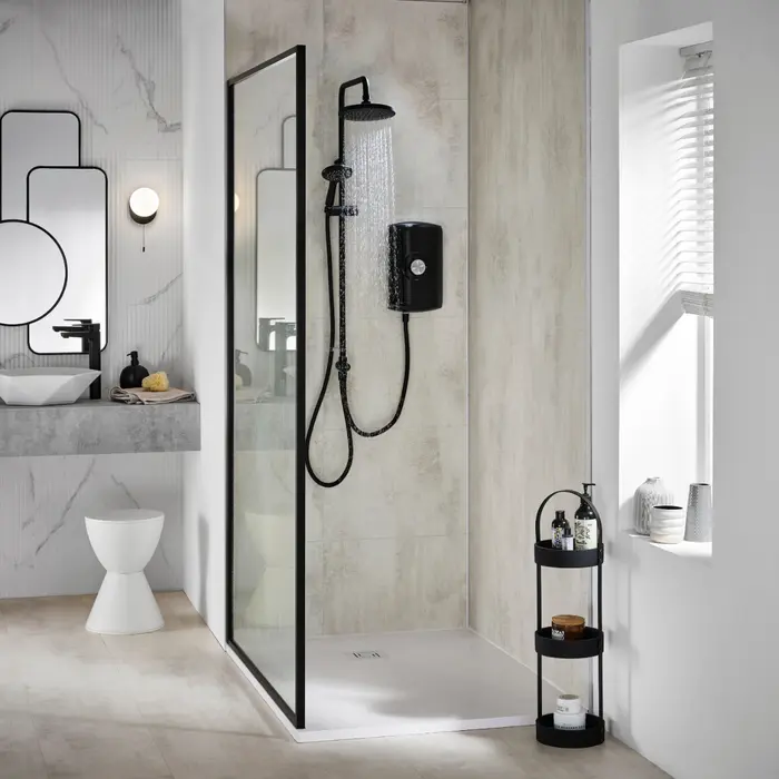 Triton Amore Duelec 9 5kw Electric Shower Gloss Black