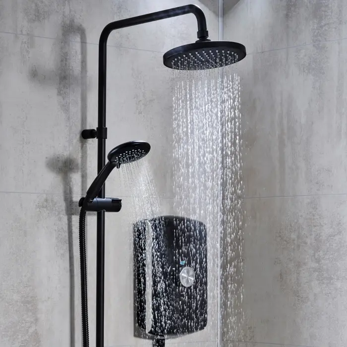 Triton Amore Duelec 9 5kw Electric Shower Gloss Black