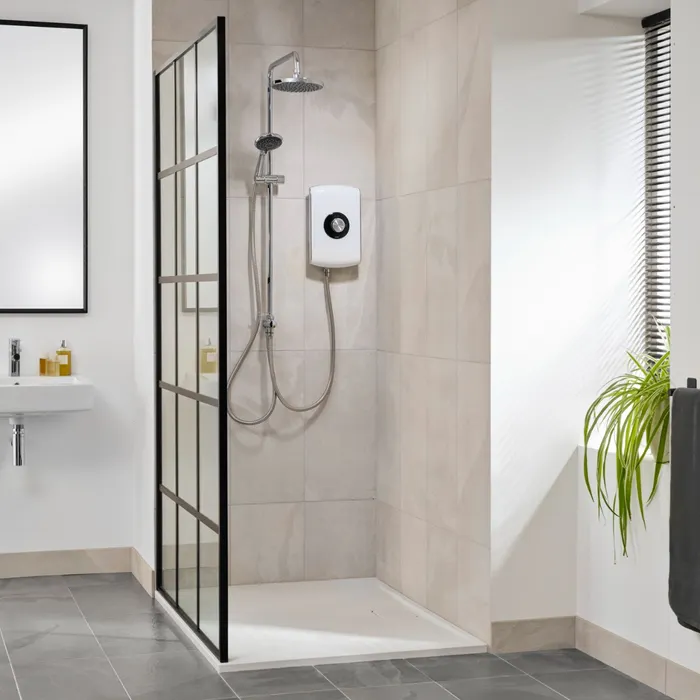 Triton Amore Duelec 9 5kw Electric Shower Gloss White