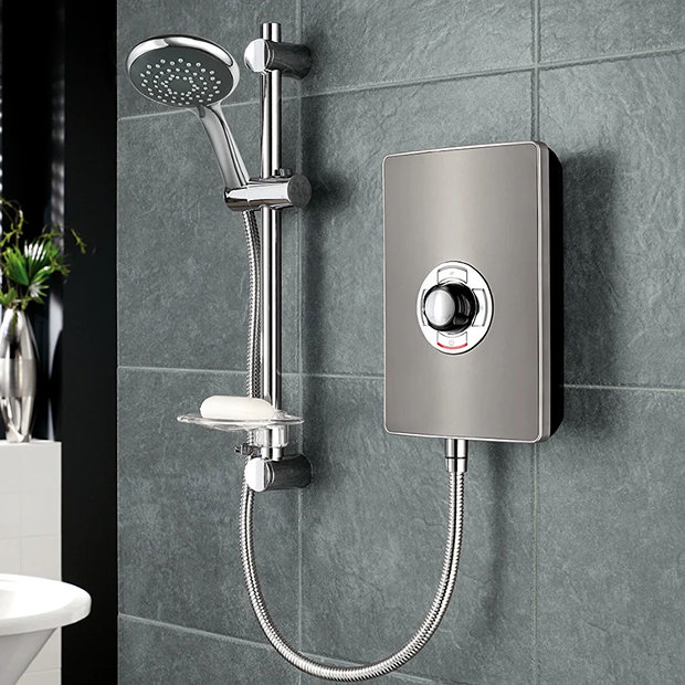 Triton Aspirante 8 5kw Electric Shower Gun Metal Asp08gunmtl At