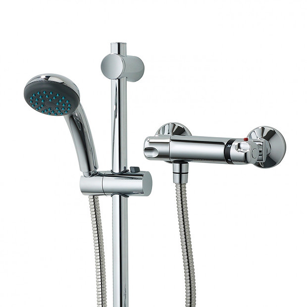 Triton Aire Thermostatic Bar Shower Mixer & Kit - UNAITHBM