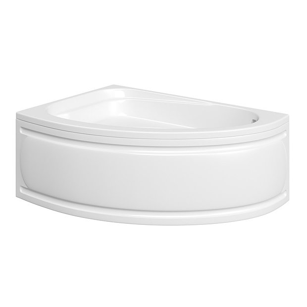 Trojan Florida Roll Top Offset Corner Bath 1495 x 1010mm with Panel - L ...